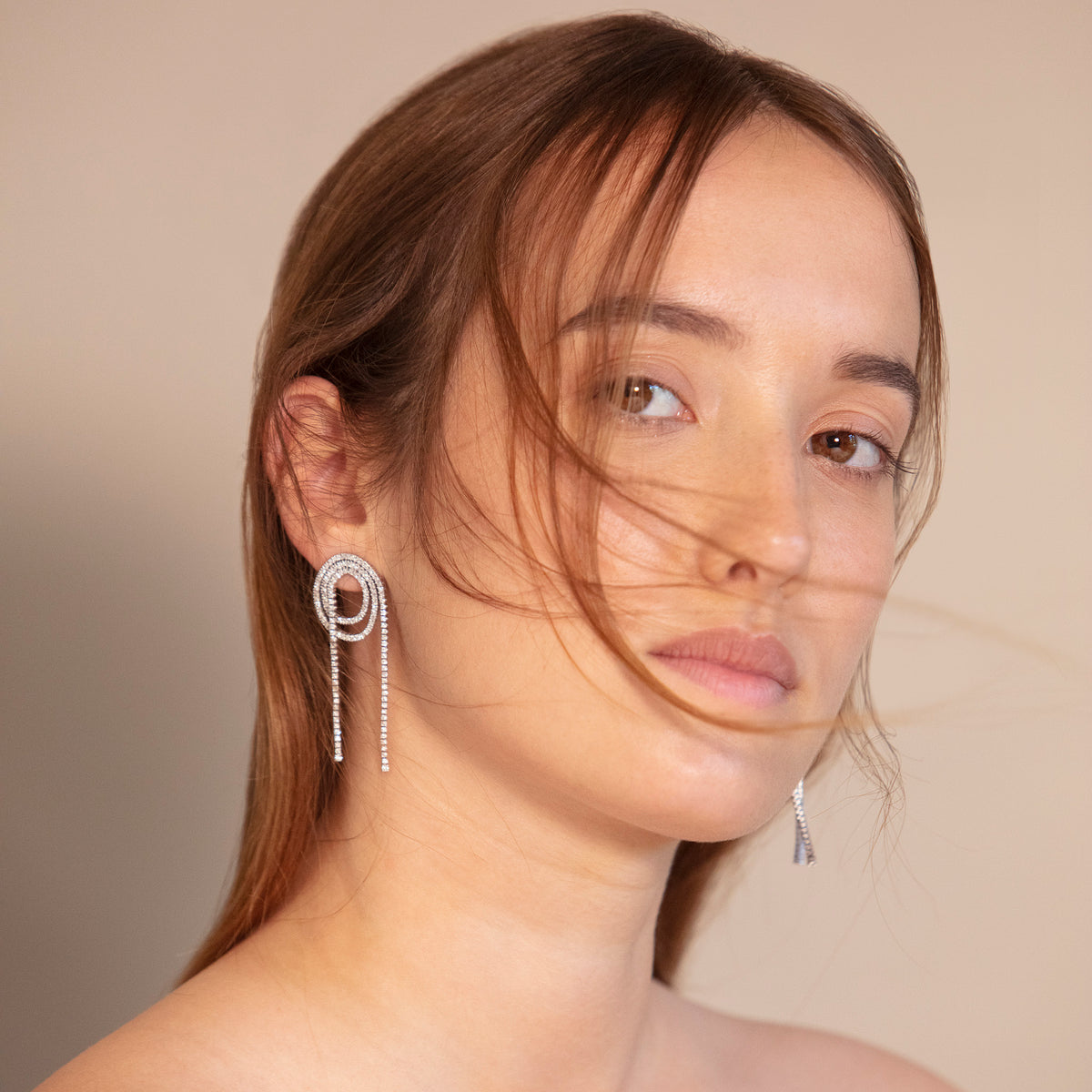Double Loop tennis earrings – DELFINA DELETTREZ