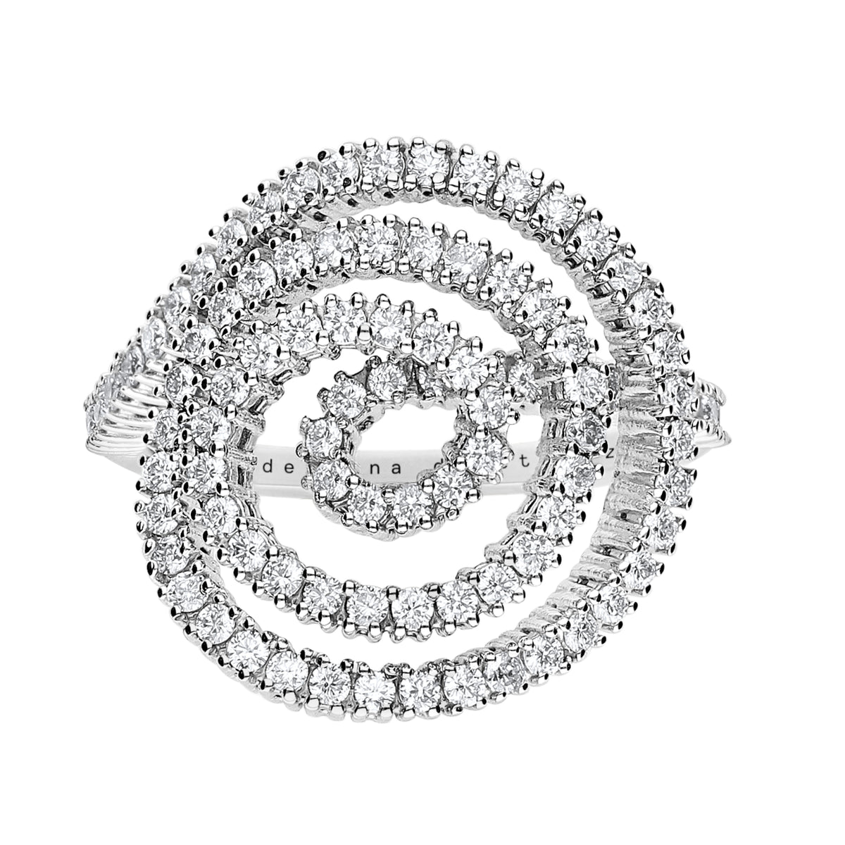 Loop spiral diamond ring – DELFINA DELETTREZ